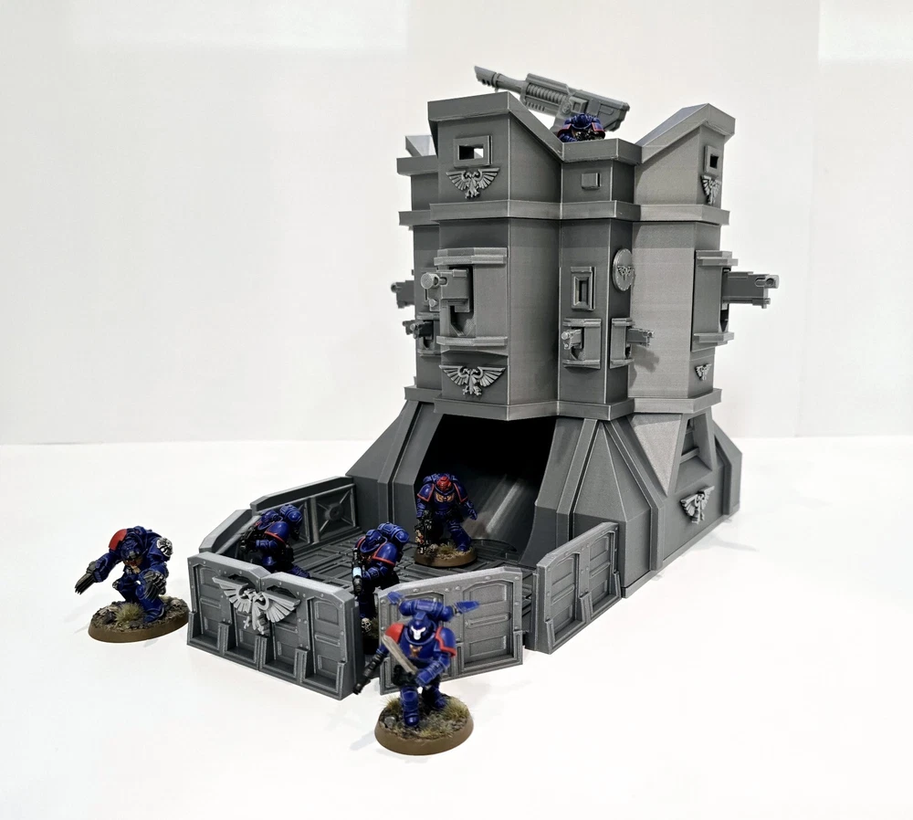 3d Printed 40K Inspired Fortress Proxy Dice Tower. Perfect for 40K or ...