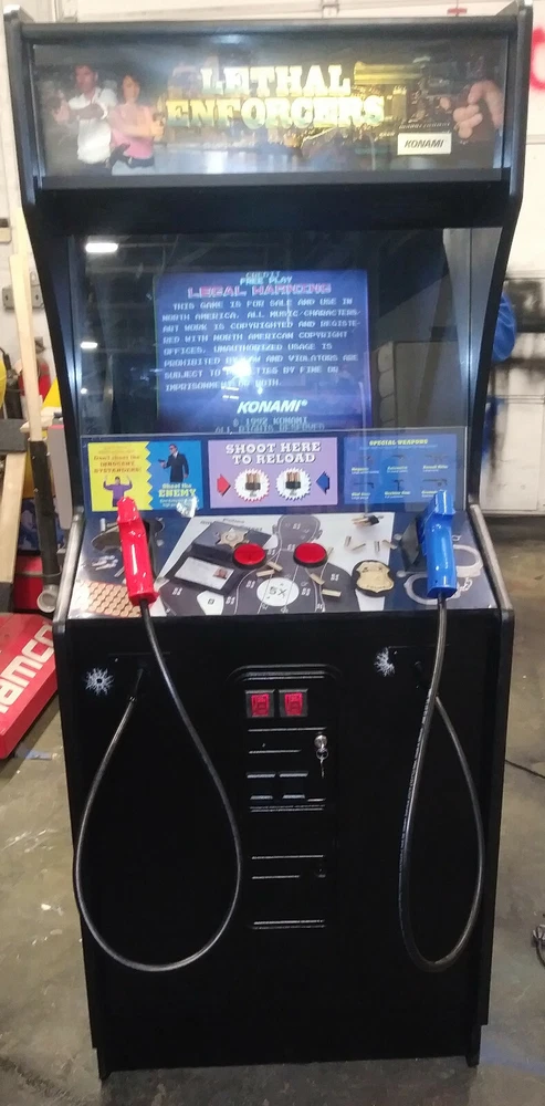 LETHAL ENFORCERS ARCADE MACHINE by KONAMI (Excellent Condition) *RARE*