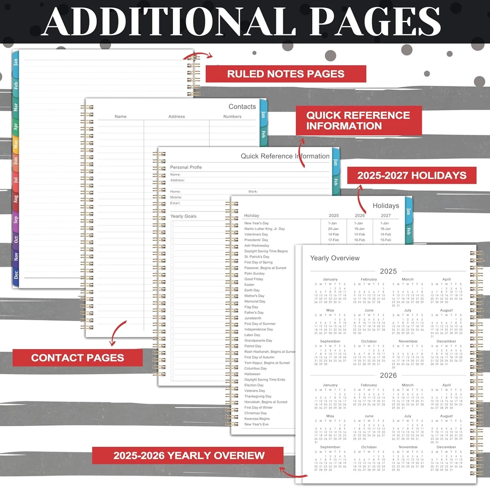 2025 Planner - Planner 2025, JAN 2025 - DEC 2025, 9" X 11" Planner ...