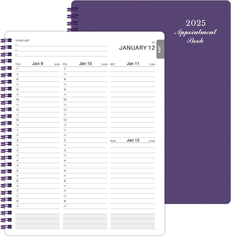 2025 Weekly Appointment Book/planner-daily Hourly Planner 2025,jan 2025 ...