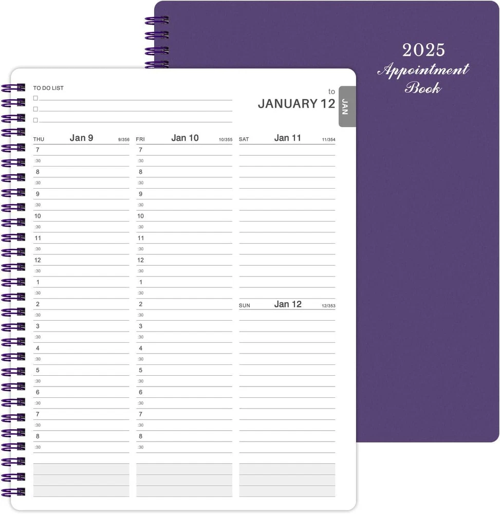 2025 Weekly Appointment Book/planner-daily Hourly Planner 2025,jan 2025 ...
