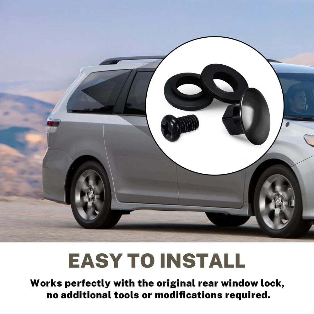 Rear Window Latch Bolt Nut Screw Cab Glass Fits 2003-17 Sienna GSL ASL ...