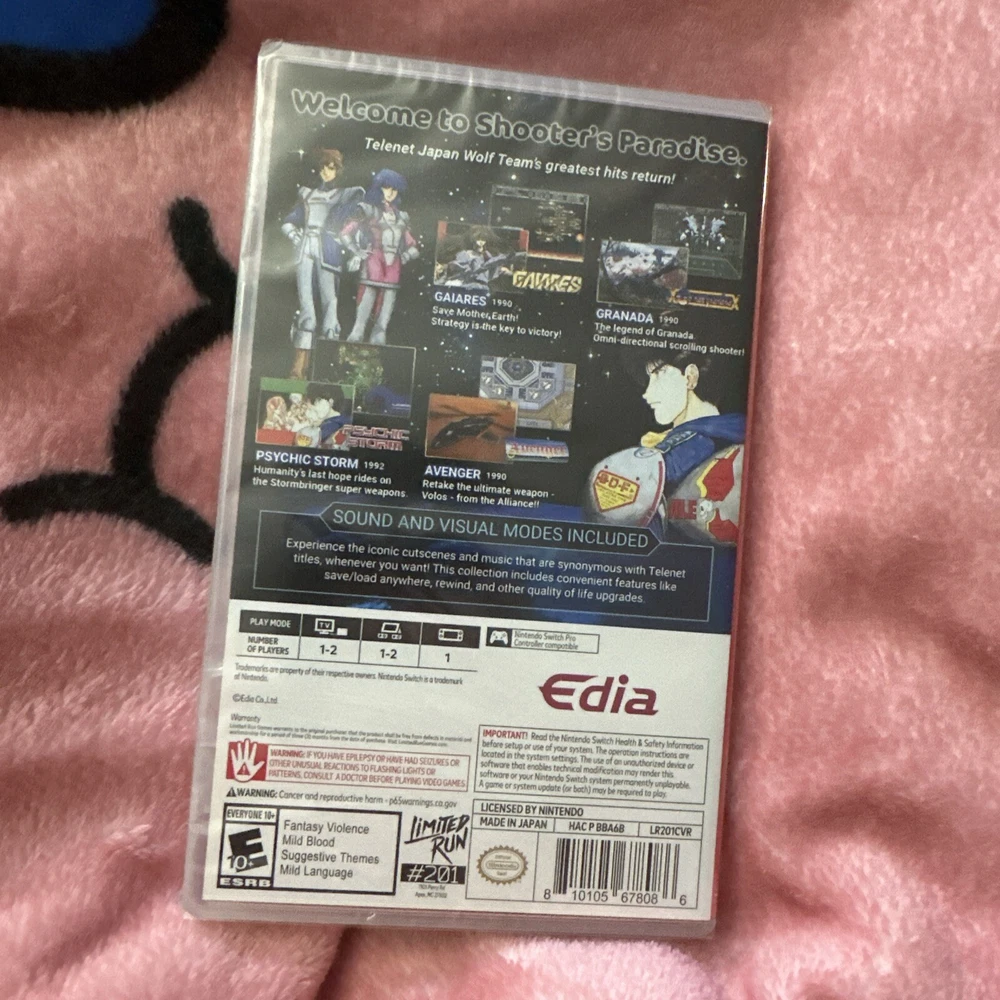 Telenet Shooting Collection. Nintendo Switch. LIMITED RUN GAMES. BRAND NEW