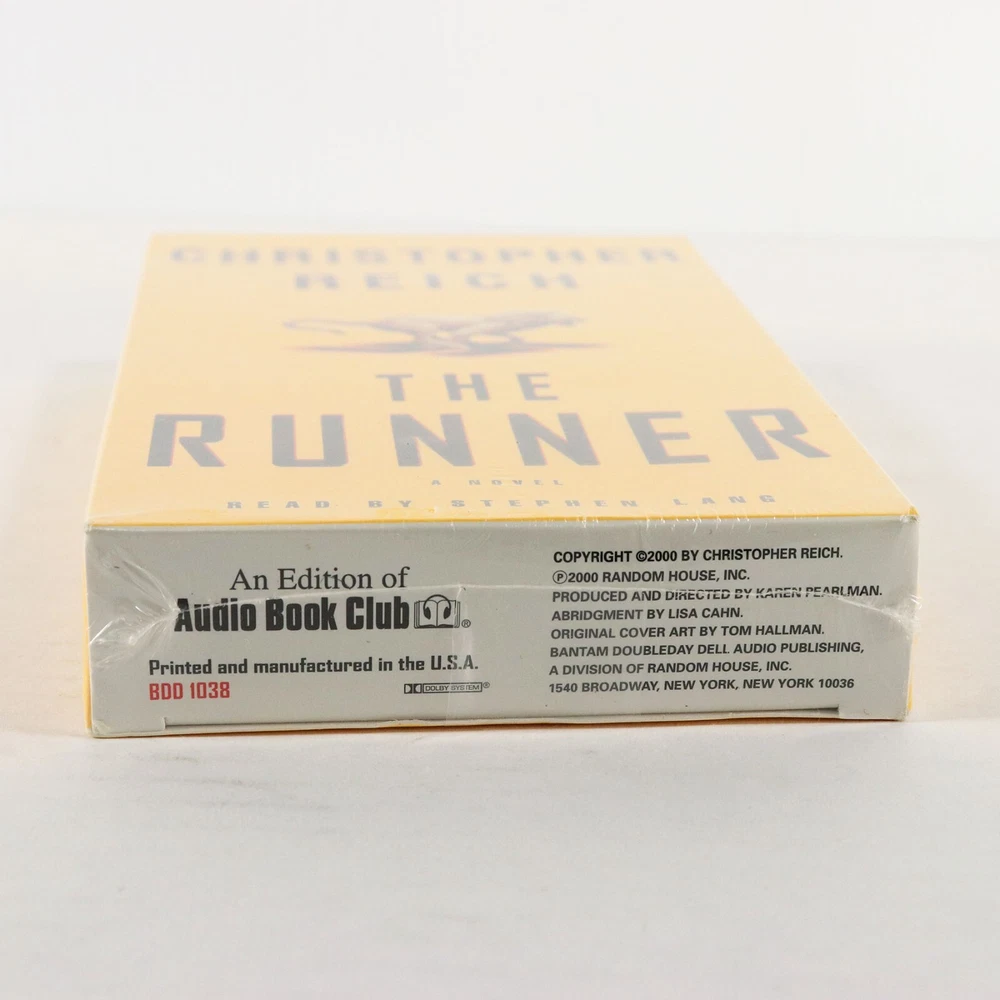The Runner by Christopher Reich Cassette Tape Audiobook, 2000,Abriged ...