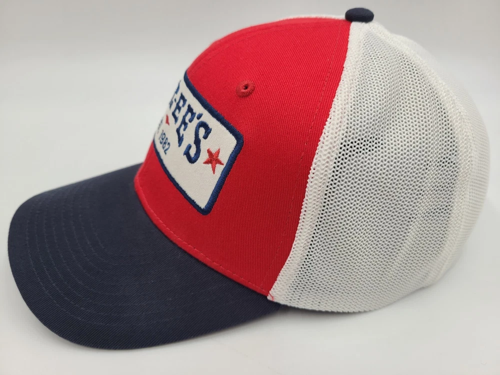 Buc-ees Gas Station Est 1982 Mesh Flex Fitted (Seems M-L) Hat Cap Red ...