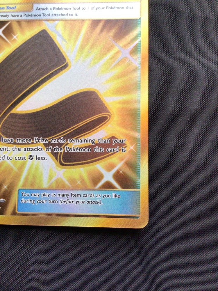 Pokemon Unified Minds Secret Rare Karate Belt 252 236 Ultra Rare Card