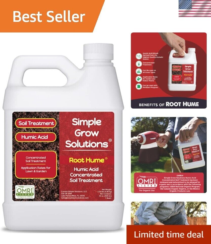 Root Hume- Simple Grow Solutions - Concentrated Humic Acid - Liquid ...
