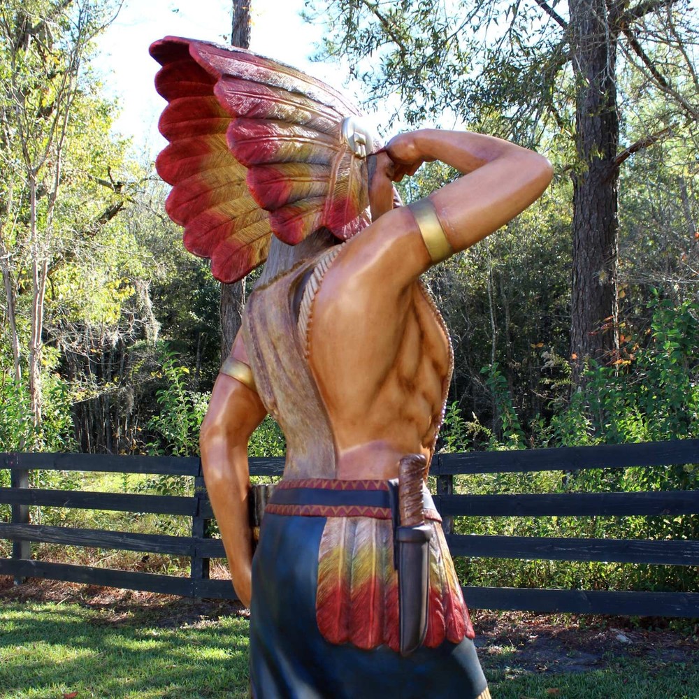 Lifesize Native American Chief Statue for Tobacco and Cigar Stores