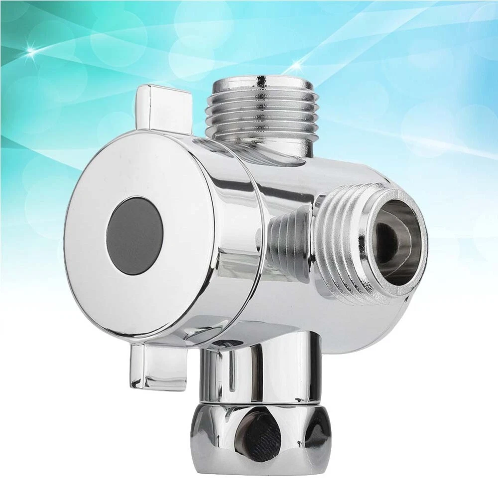 Shower Head Shut-Off 3 Way Adjustable T-adapter Handheld Shower Head ...