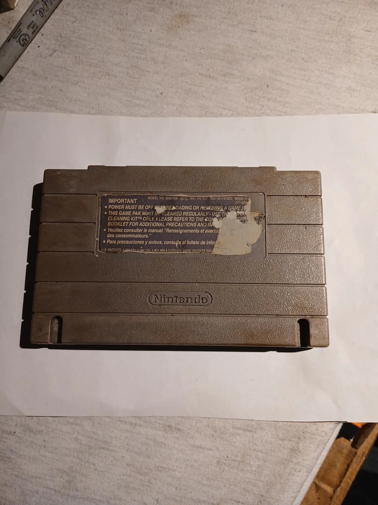 Super Empire Strikes Back (Super Nintendo) Adventure Video Game Cartridge