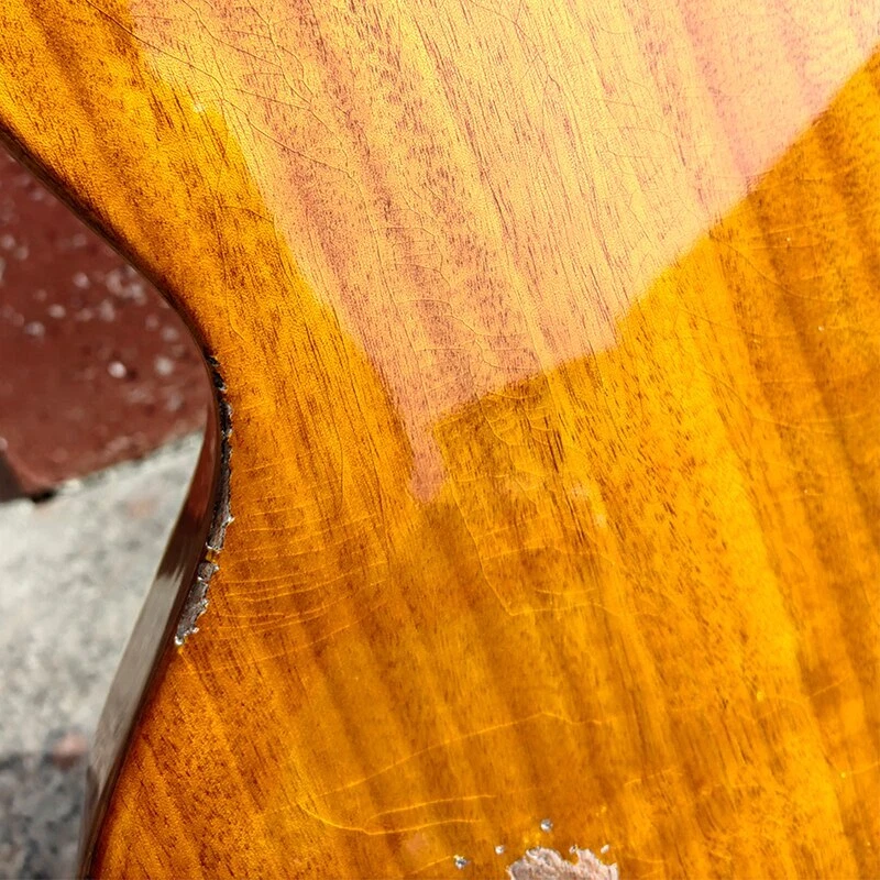 Heavy Relic Electric Guitar 6 String Mohagany Wood Nitrocellulose ...