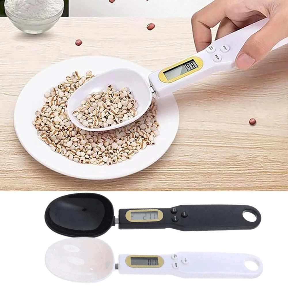 Weighing Spoon Kitchen Measuring Spoons With Display Baking Scale For ...