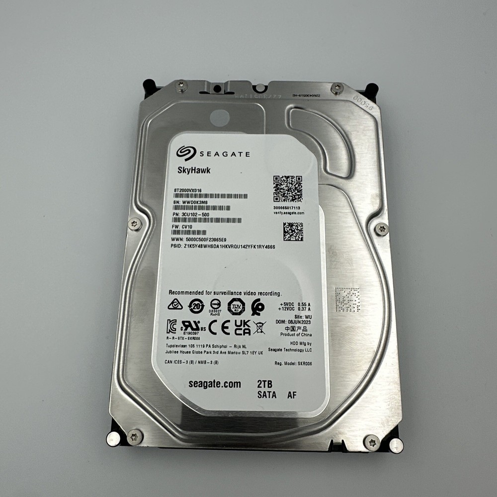 Seagate SkyHawk 2TB 3.5" SATA 5900rpm Internal Hard Drive ST2000VX016