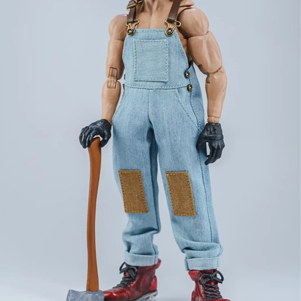 1:12 Costume Overalls Pants Clothes Model Fit 6inch Male Action Figure ...