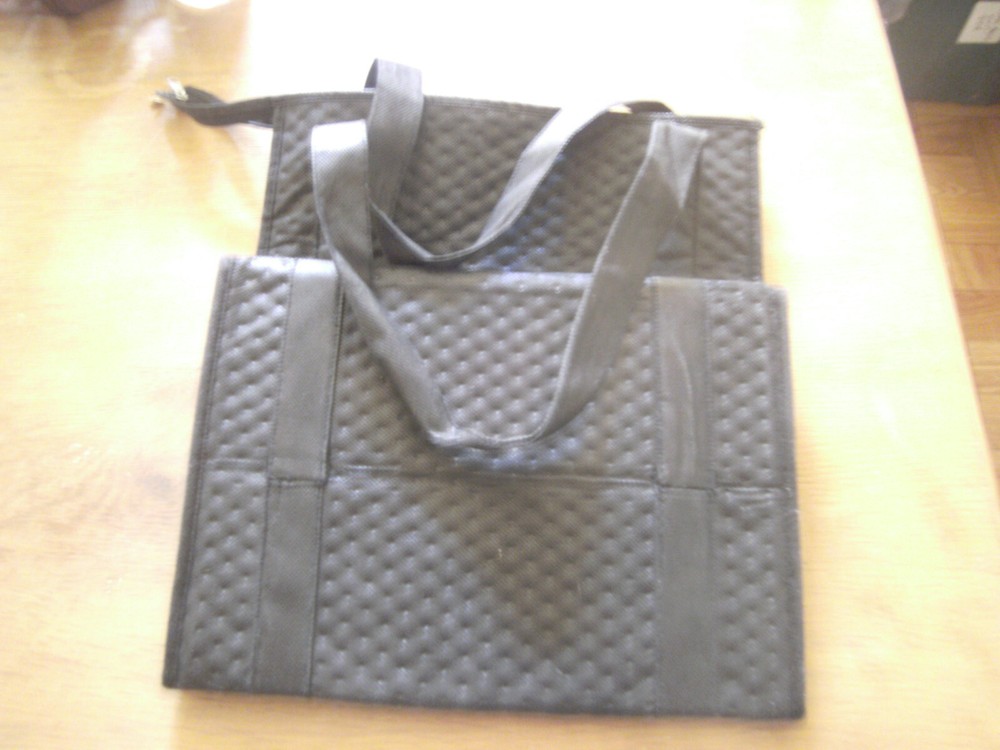State Farm insulated zipper tote grocery bag in black by Bag Makers