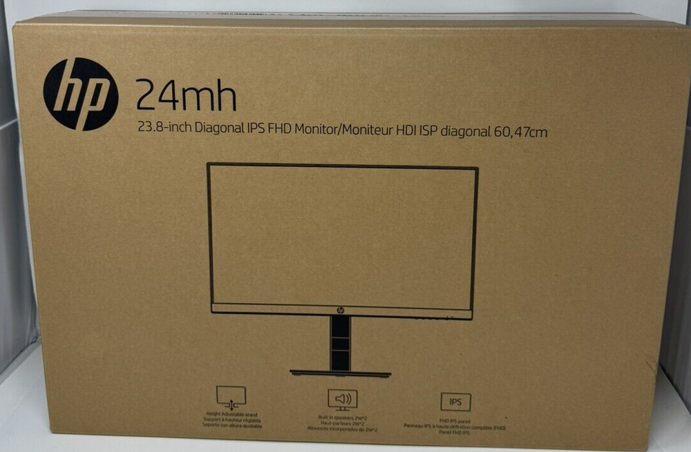 HP 24mh FHD Monitor with 23.8-Inch IPS Display (1080p)