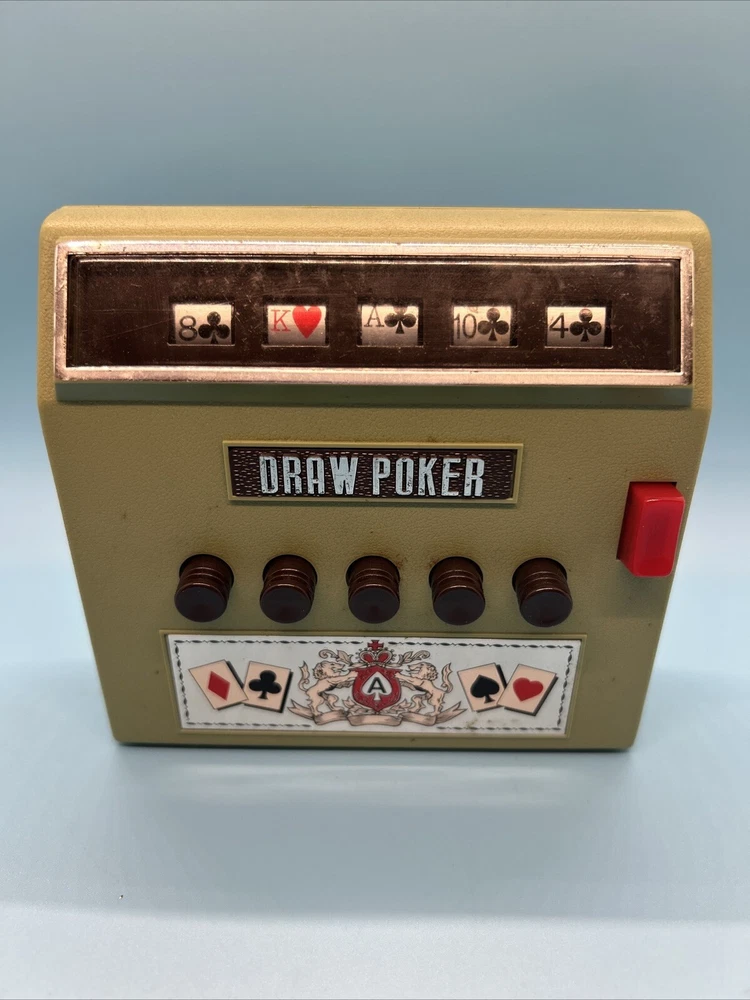 Working Vintage 1971 Waco Draw Poker Hand Held Battery Operated Toy ...