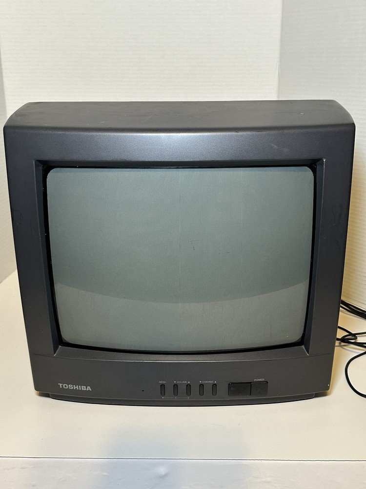 Vintage TOSHIBA RETRO 14” TV model -CF13G22 - Made In 1997 ~ No Remote