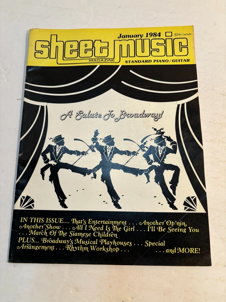 Sheet Music Magazine | Lot of 7 - 1984