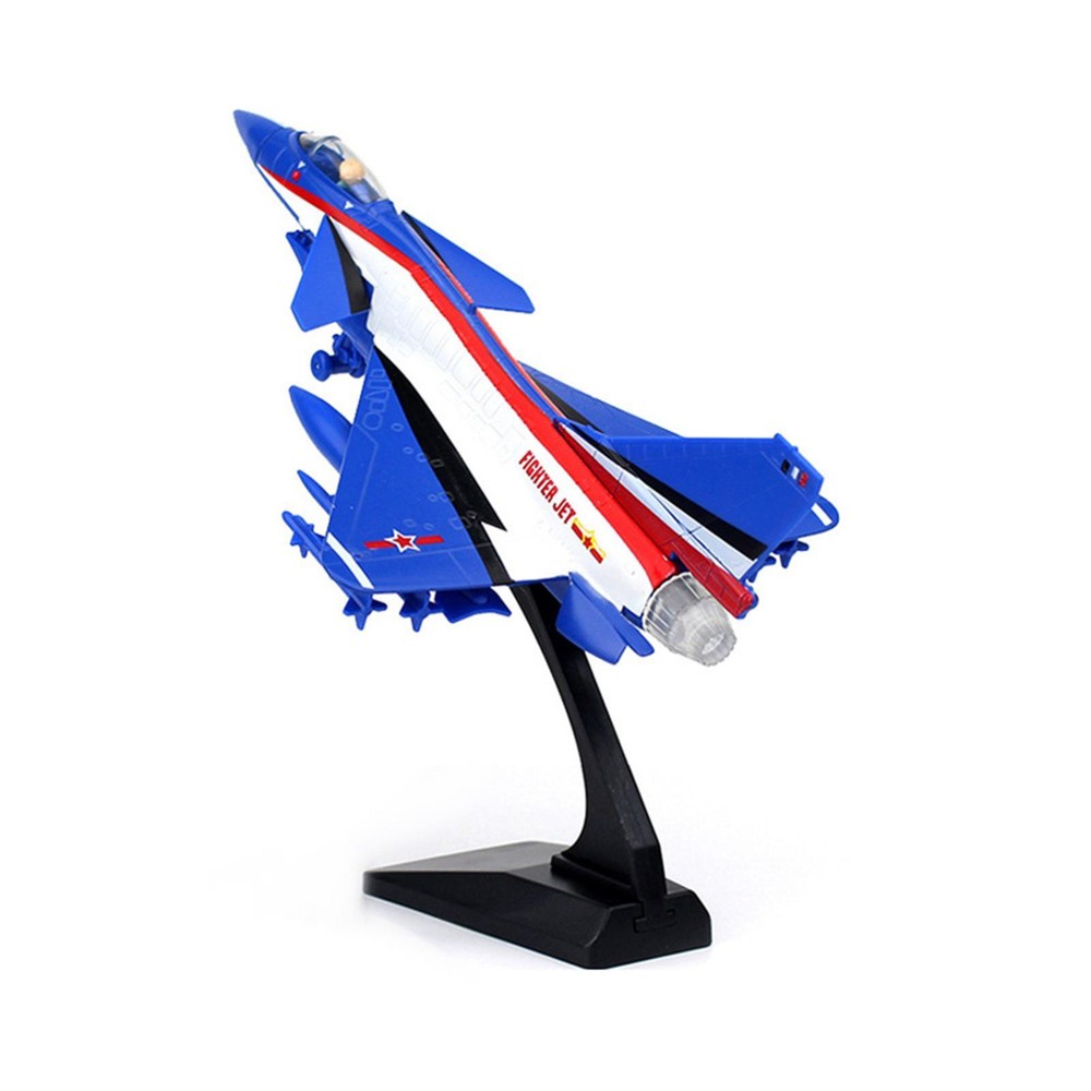 1/100 Pull Back Aviation Aircraft Model J-10 Military Fighter Plane ...