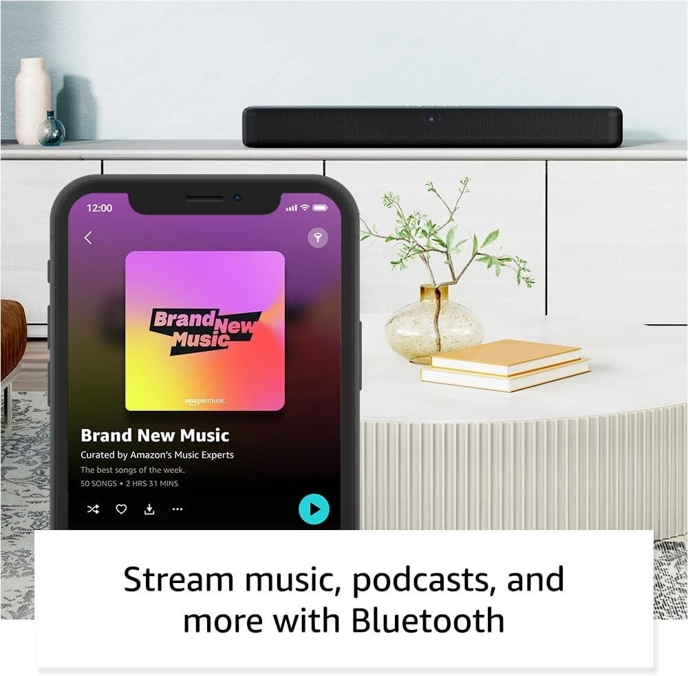 Amazon Fire TV Soundbar 2.0 speaker with DTS VirtualX Bluetooth ...