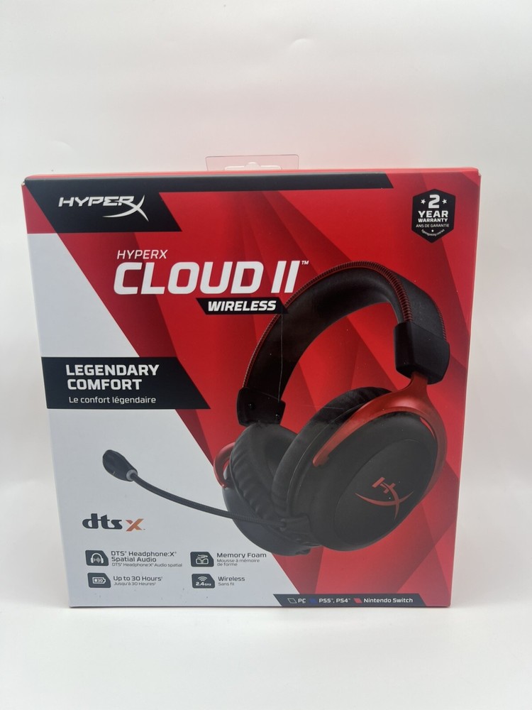 HyperX Cloud II Wireless Gaming Headset for PC PS5 PS4 Switch - Noise ...