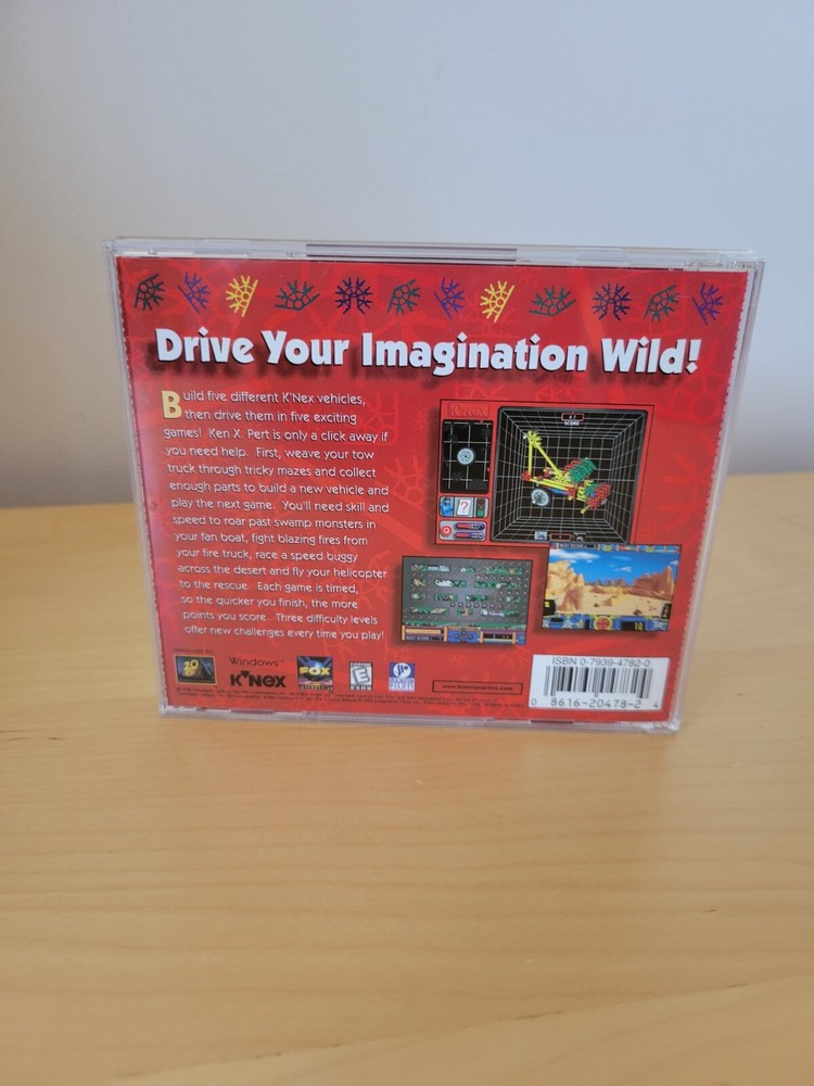 Virtual K'NEX 1998 Windows PC CD-ROM Complete Game