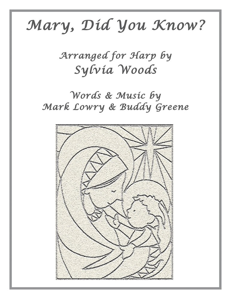 Mary Did You Know Christian Christmas Song for Harp Solo Lever Pedal ...