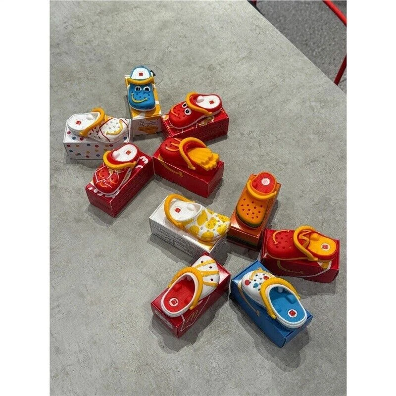 2024 McDonalds Mini Crocs Keychain Happy Meal Toys Completed Set All 10 ...
