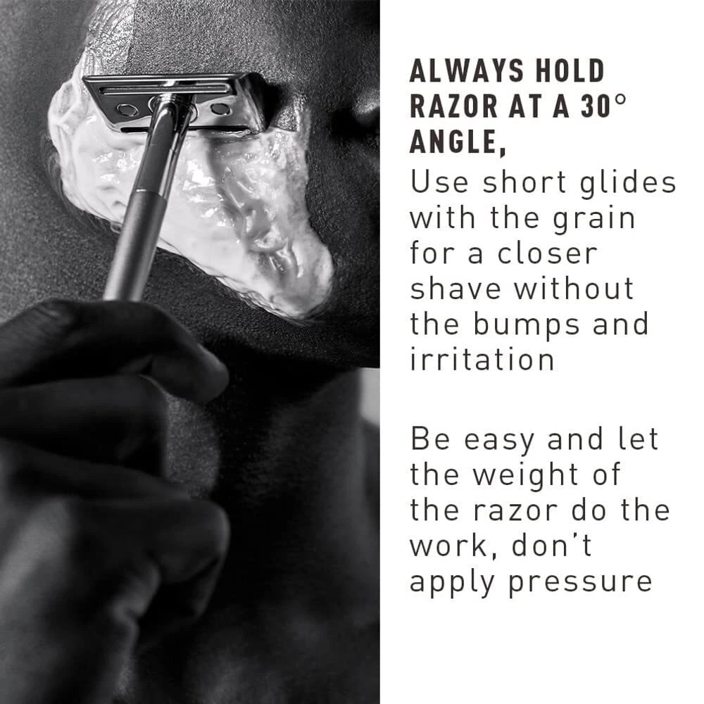 Safety Razor with Brass Weighted Handle