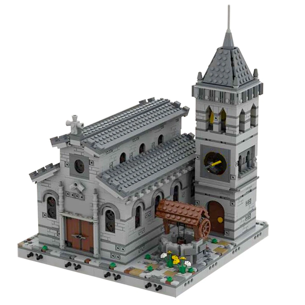 2085 PCS MOC Medieval Church Building Blocks large Architecture ...