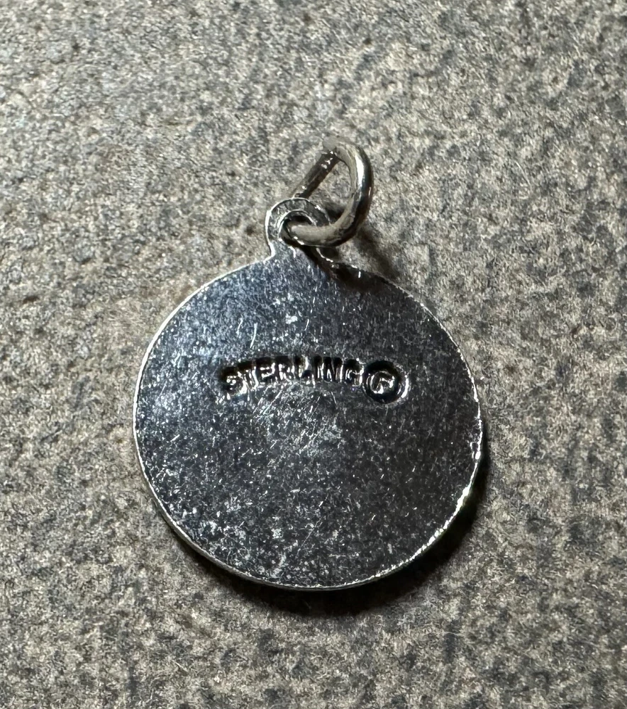 VINTAGE PENNSYLVANIA KEYSTONE STATE STERLING SILVER 2/3” CHARM