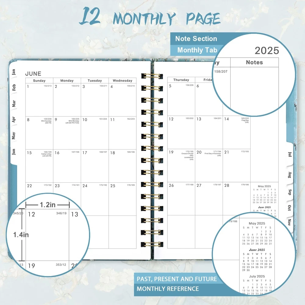 2025 Planner – Planner 2025, Weekly & Monthly Planner, Jan 2025 - Dec 2025, Plan