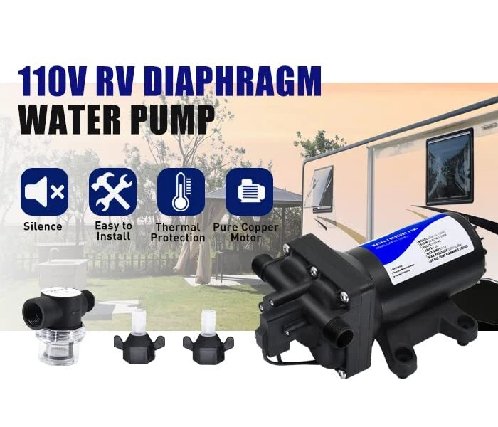 Fresh Water Pump 5.5GPM Pressure Increase Booster Pump 75 PSI Transfer ...