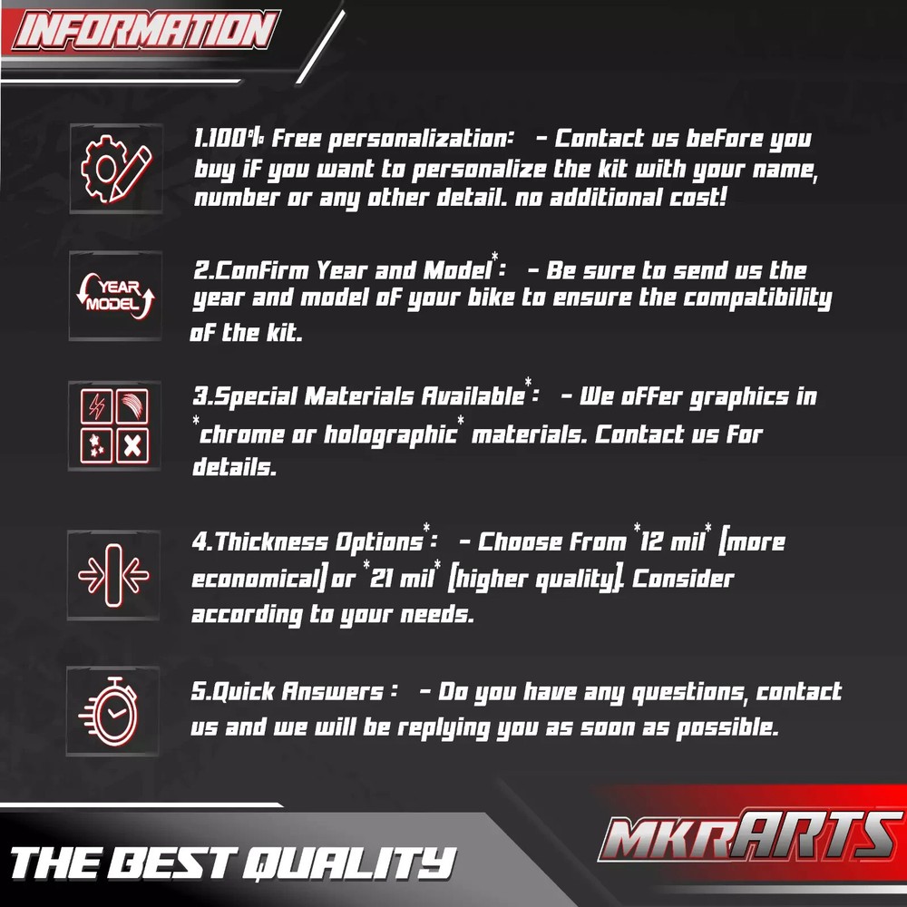 Polaris Predator 500 Full Graphics Kit for All Model Years