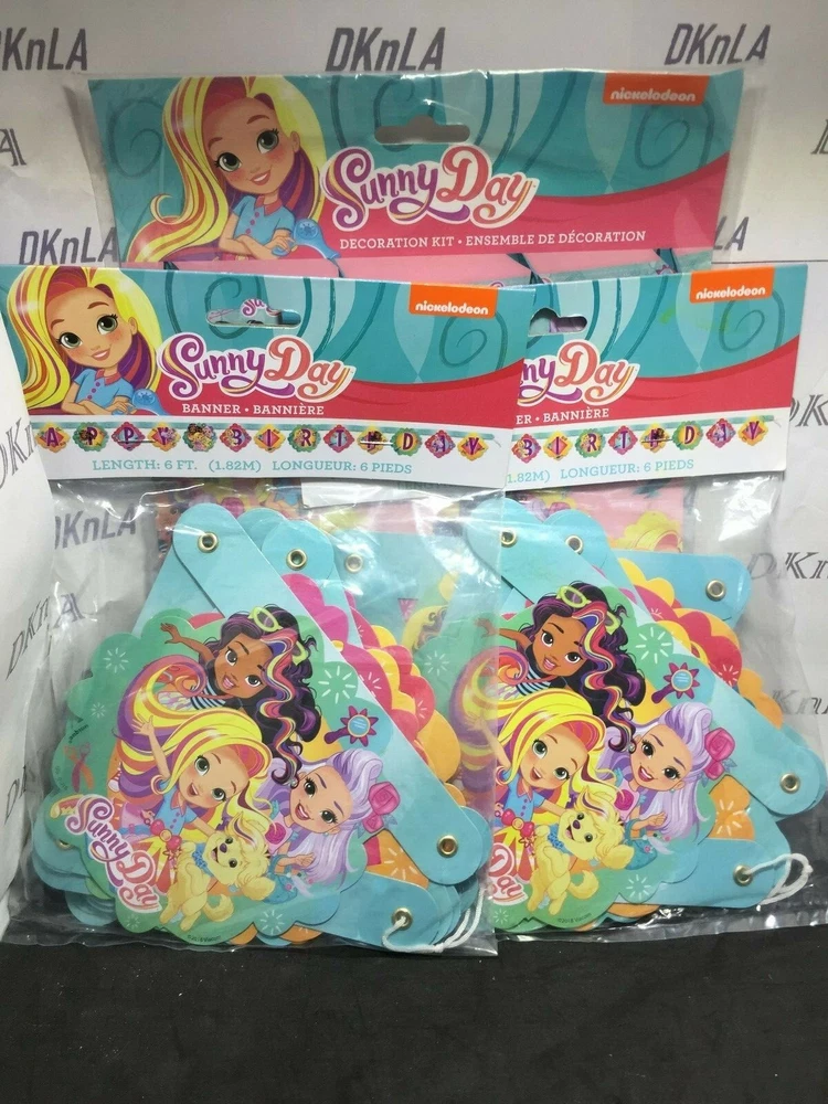 "Sunny Day" Birthday Party Supplies, Self Inking Stamps, Tablecovers ...