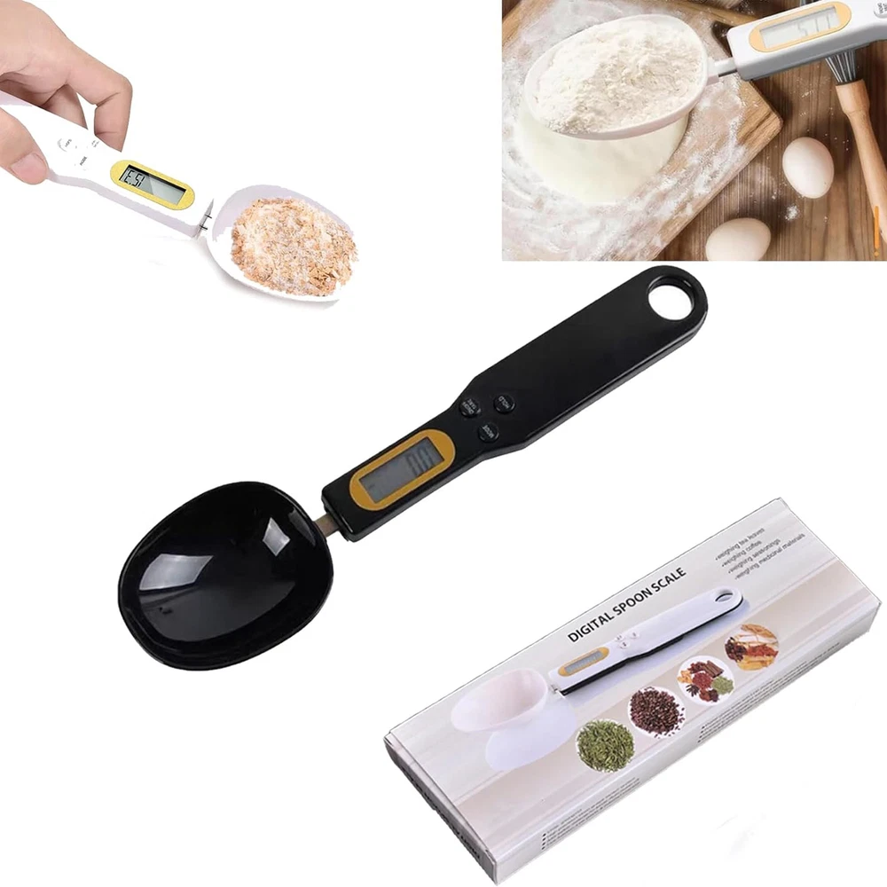 Weighing Spoon Kitchen Measuring Spoons With Display Baking Scale For ...