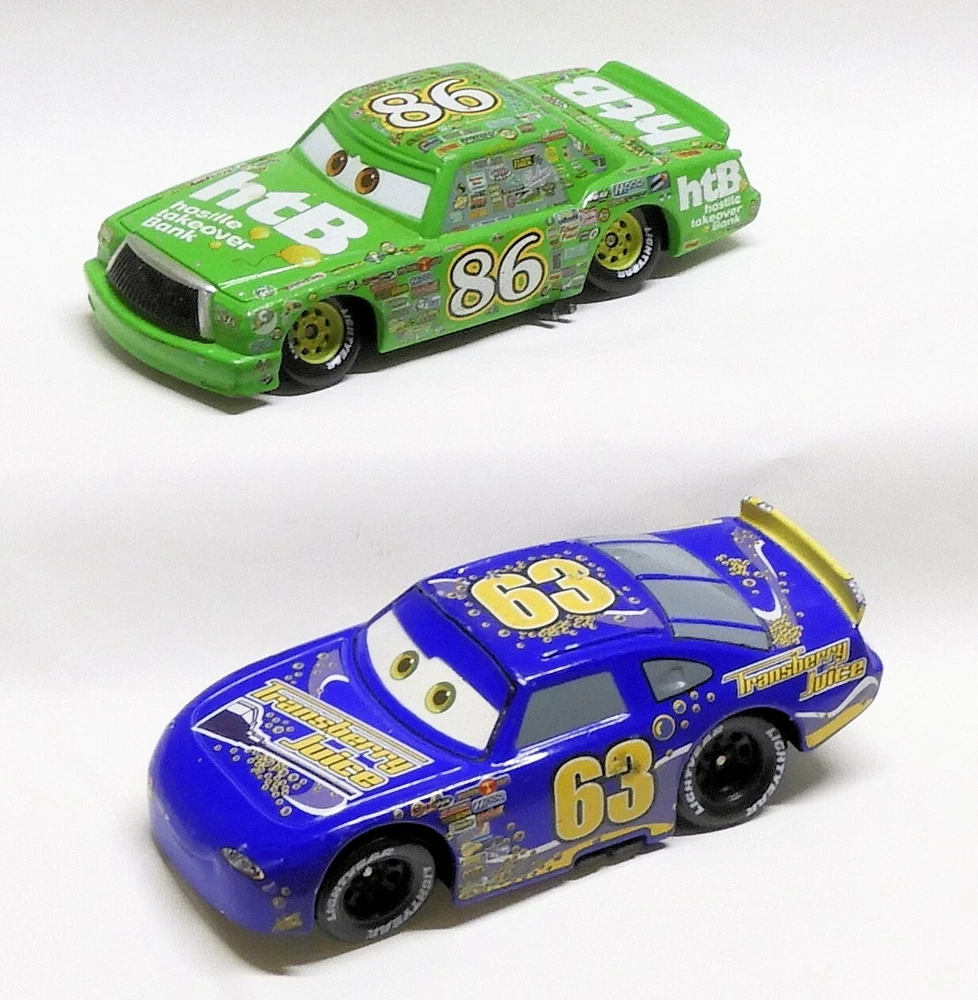 Disney Pixar Cars 4" Diecast #63 Transberry Juice, #86 htB Hostile ...
