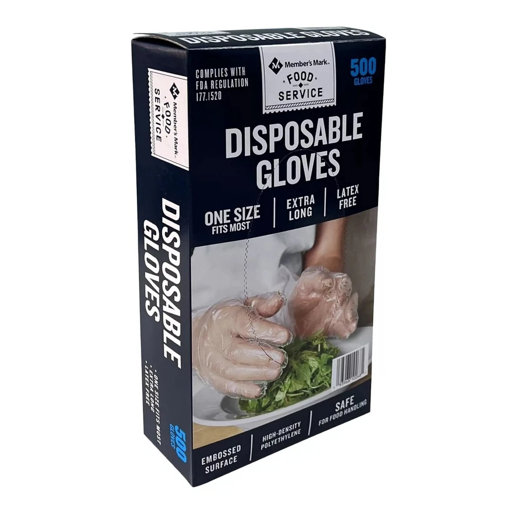 Members Mark Disposable Food Gloves (2,000 Count)