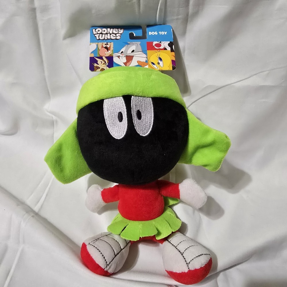 Marvin The Martian Looney Tunes 10" Squeeky Dog Toy Pet Puppy Plush