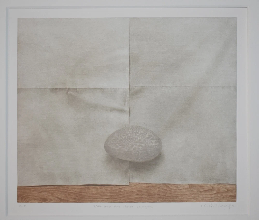 Listed Korean Artist Kyu - Baik Hwang , Signed Original Mezzotint ...