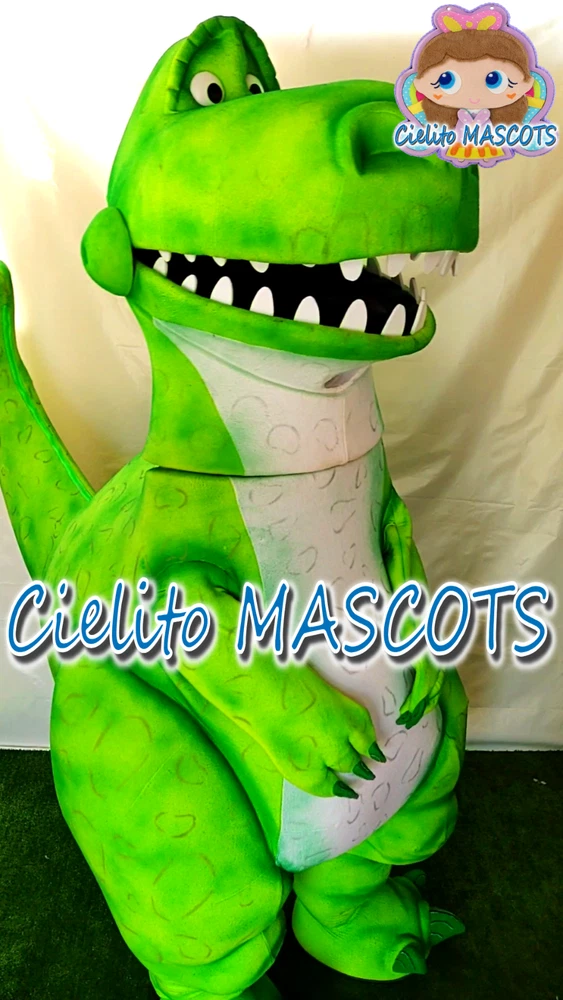 Toy Story Rex Mascot Dinosaur Costume cosplay botarga halloween Cielito ...