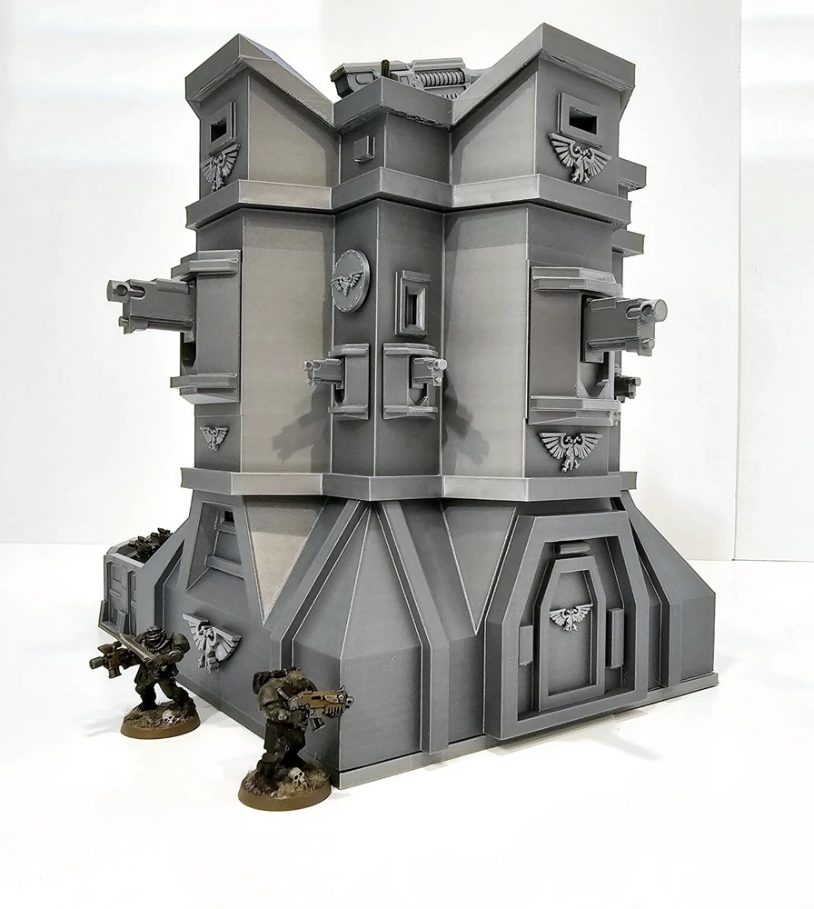 3d Printed 40K Inspired Fortress Proxy Dice Tower. Perfect for 40K or ...