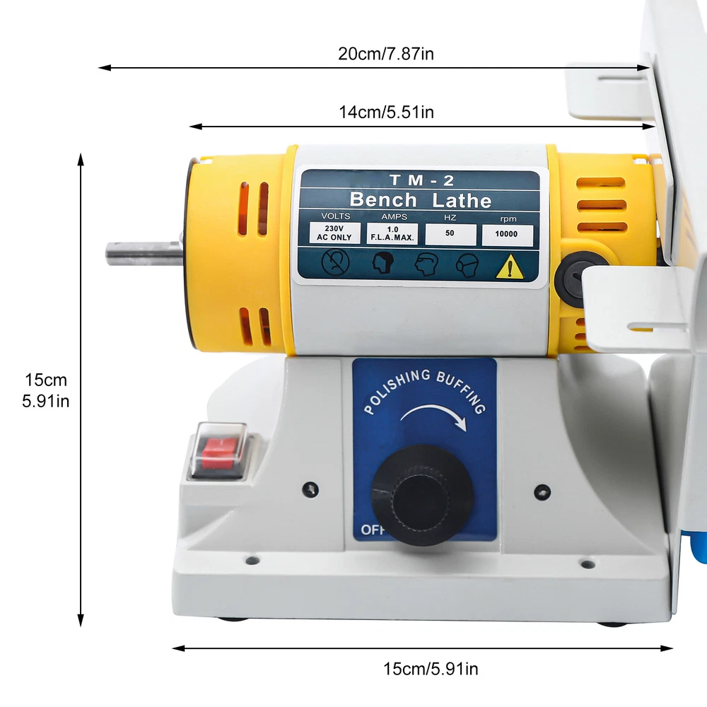 Gem Jewelry Rock Polishing Buffer Bench Lathe Mini Table Saw DIY ...