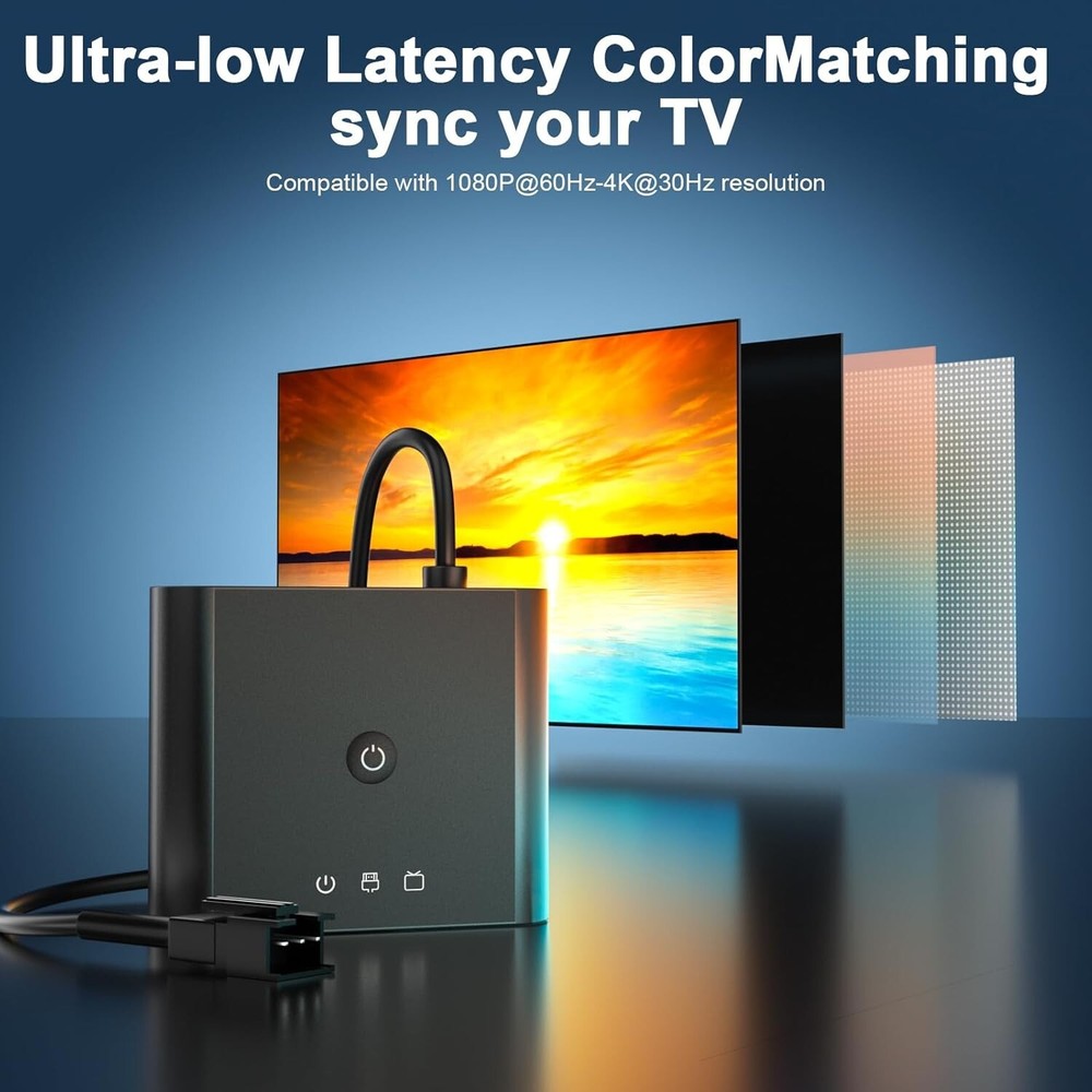 16.4ft Smart LED TV Backlight with Color Sync and App Control for ...