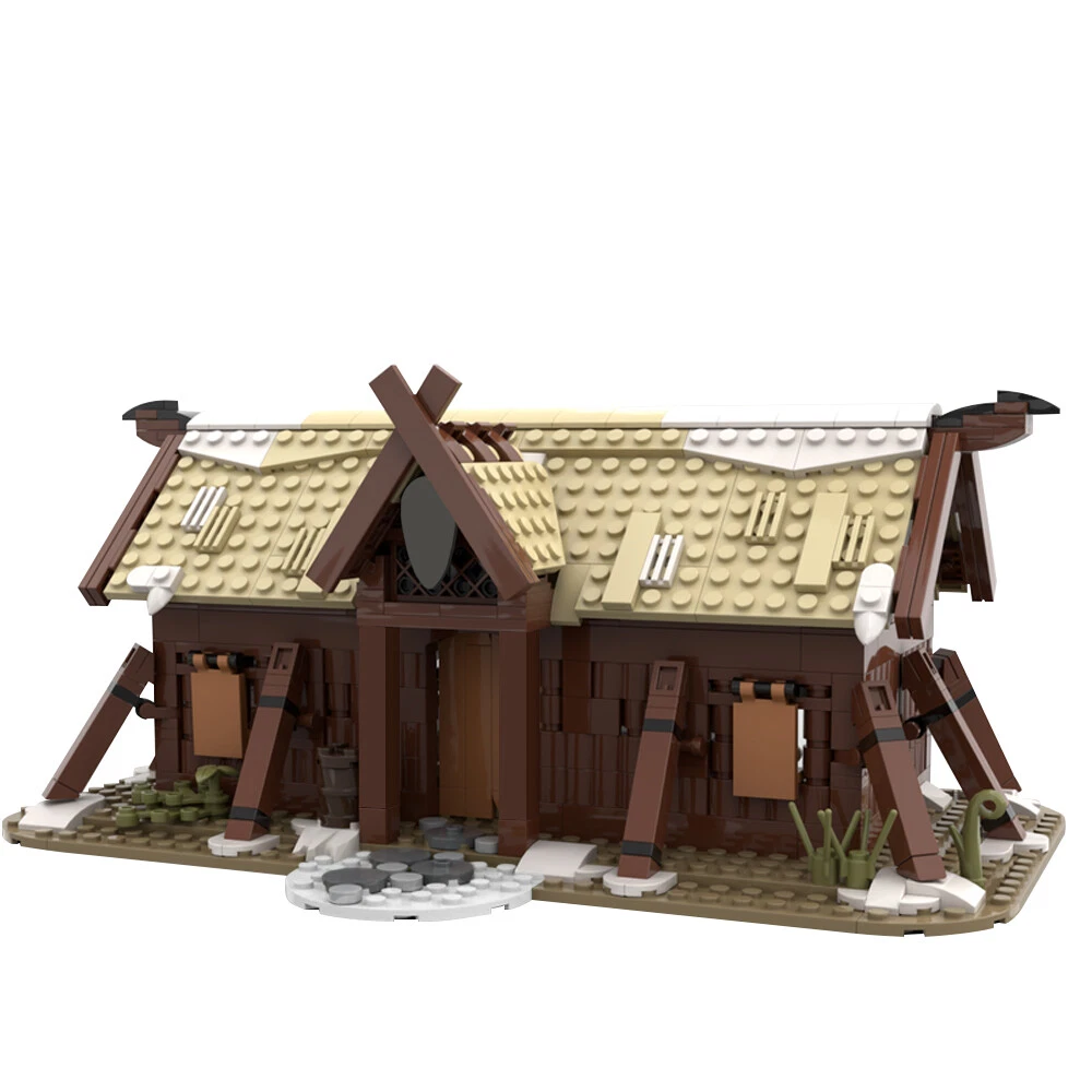 Viking Longhouse Modular Building Blocks Set Medieval House MOC Bricks ...