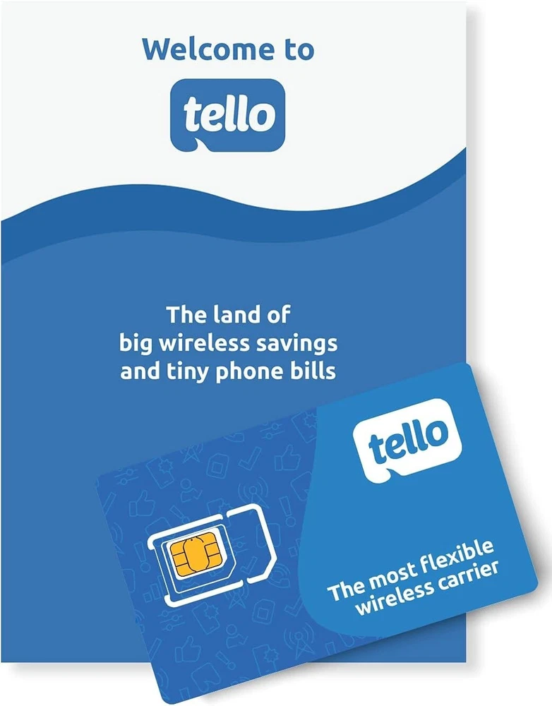 Tello Mobile - Bring Your Own Phone - 3 in 1 GSM SIM Card Kit *NEW*