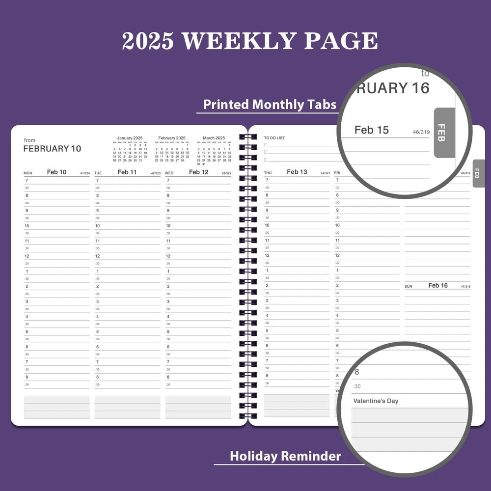 2025 Weekly Appointment Book/planner-daily Hourly Planner 2025,jan 2025 ...