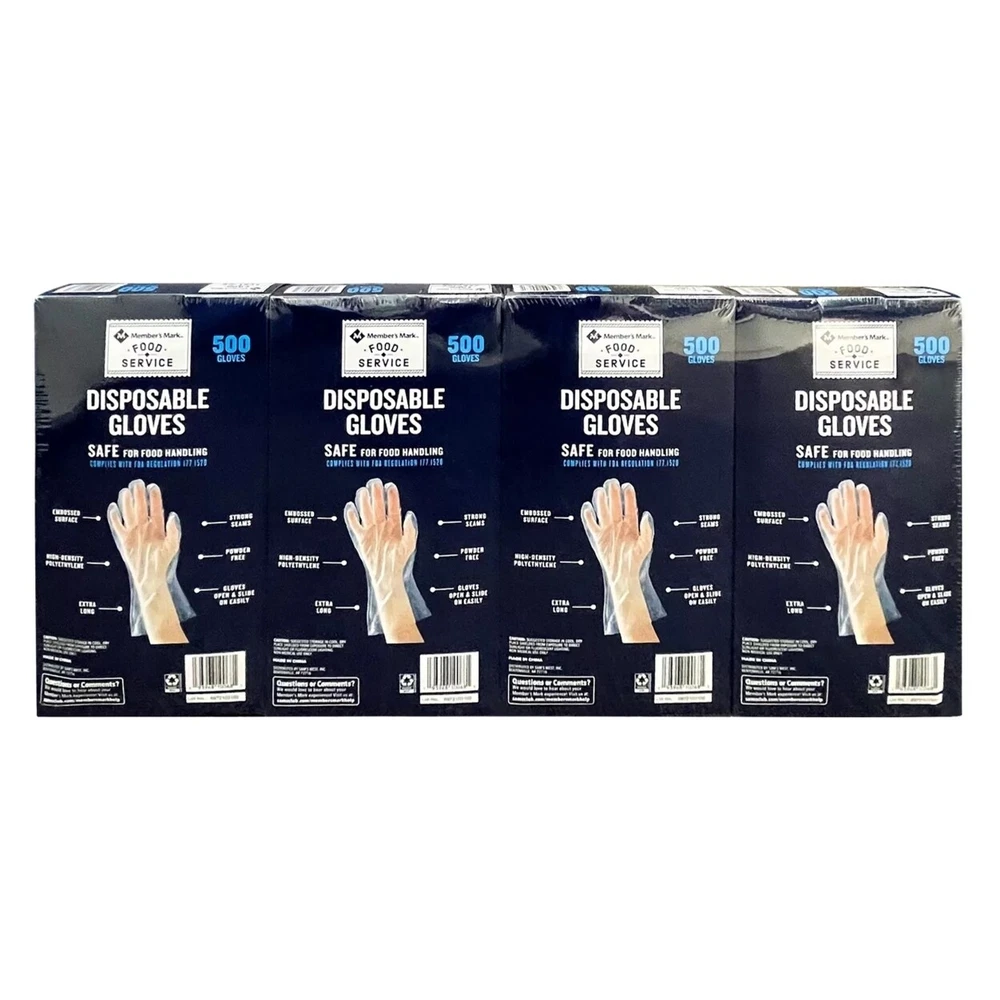 Members Mark Disposable Food Gloves (2,000 Count)