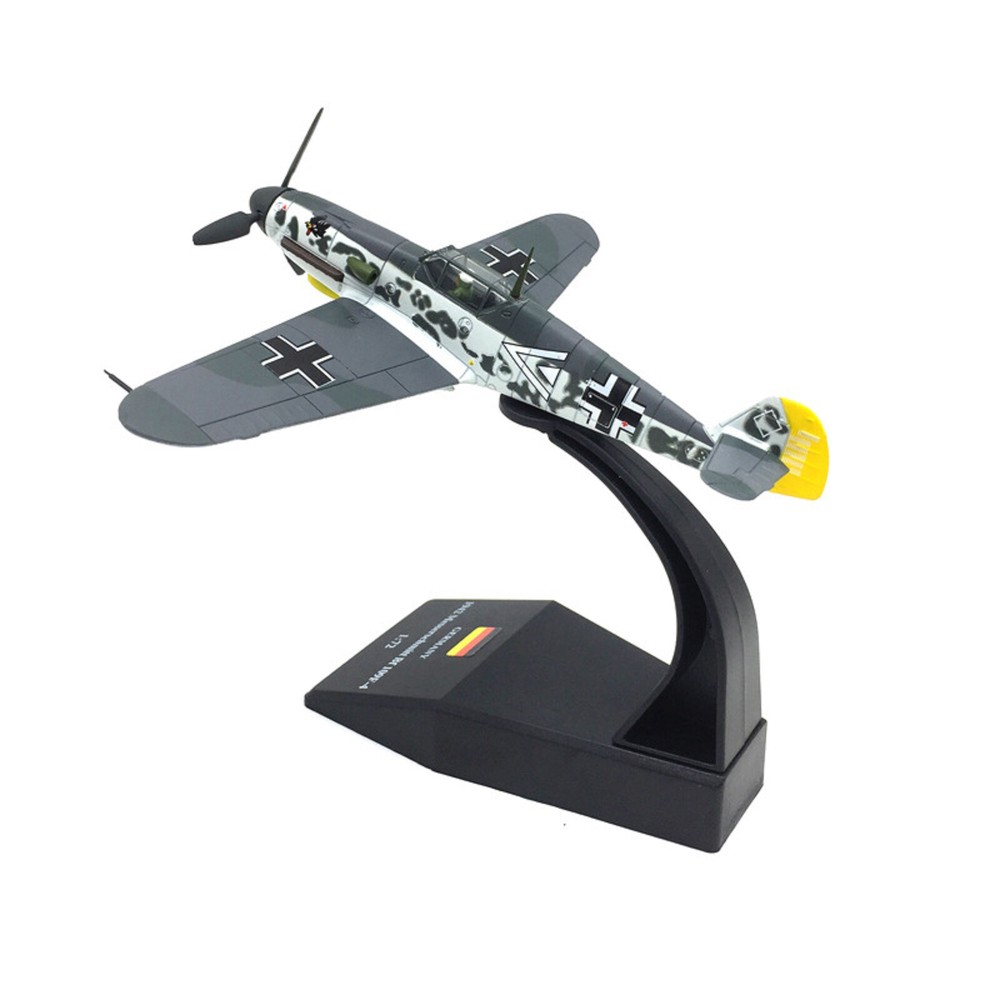 1/72 Scale Military WW2 BF109 Fighter Alloy Model With Stand Souvenir ...